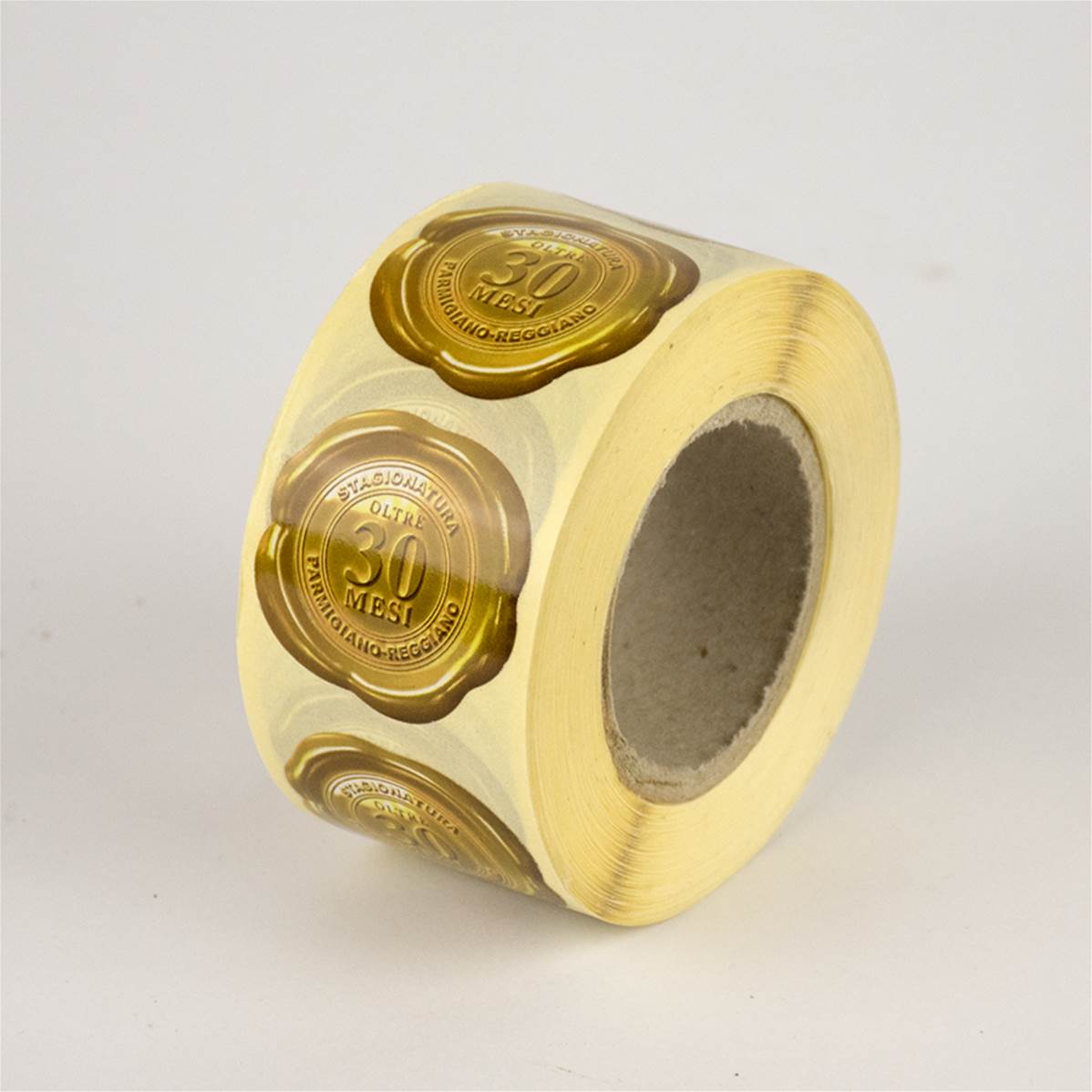 BOLLINO ADESIVO OLTRE 30 MESI COLORE ORO 1000 PZ